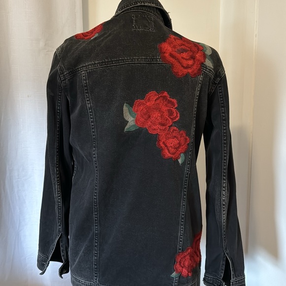 American Eagle Outfitters | Jackets & Coats | Black Jeans Long Jacket ...